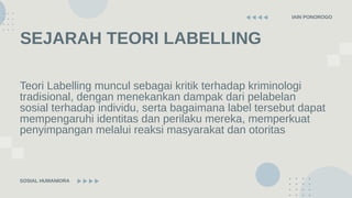 teori labelling presentasi mata kuliah pdf | PDF