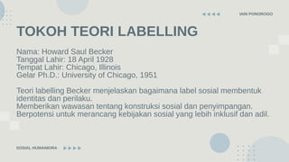teori labelling presentasi mata kuliah pdf | PDF
