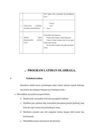 Teori latihan olahraga | DOC