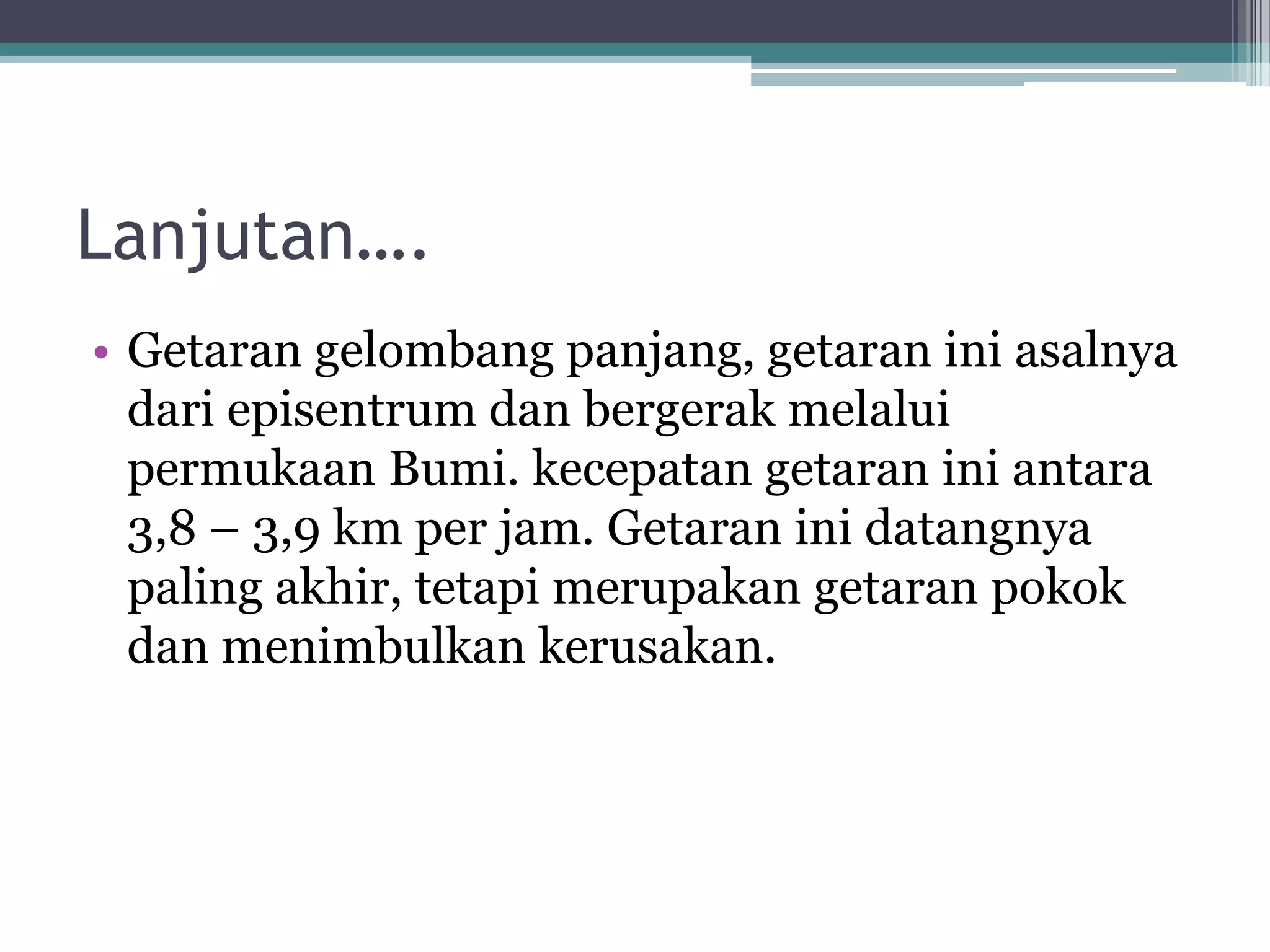 Teori lempeng tektonik dan kaitannya dengan persebaran gunung api | PPTX