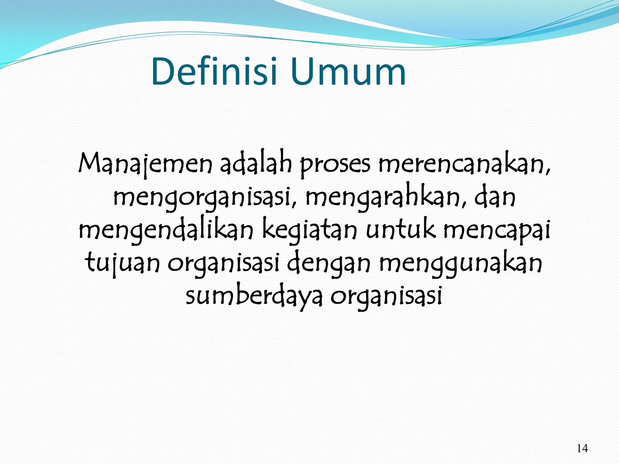 Teori Manajemen dan Organisasi bagi mahasiswa | PDF