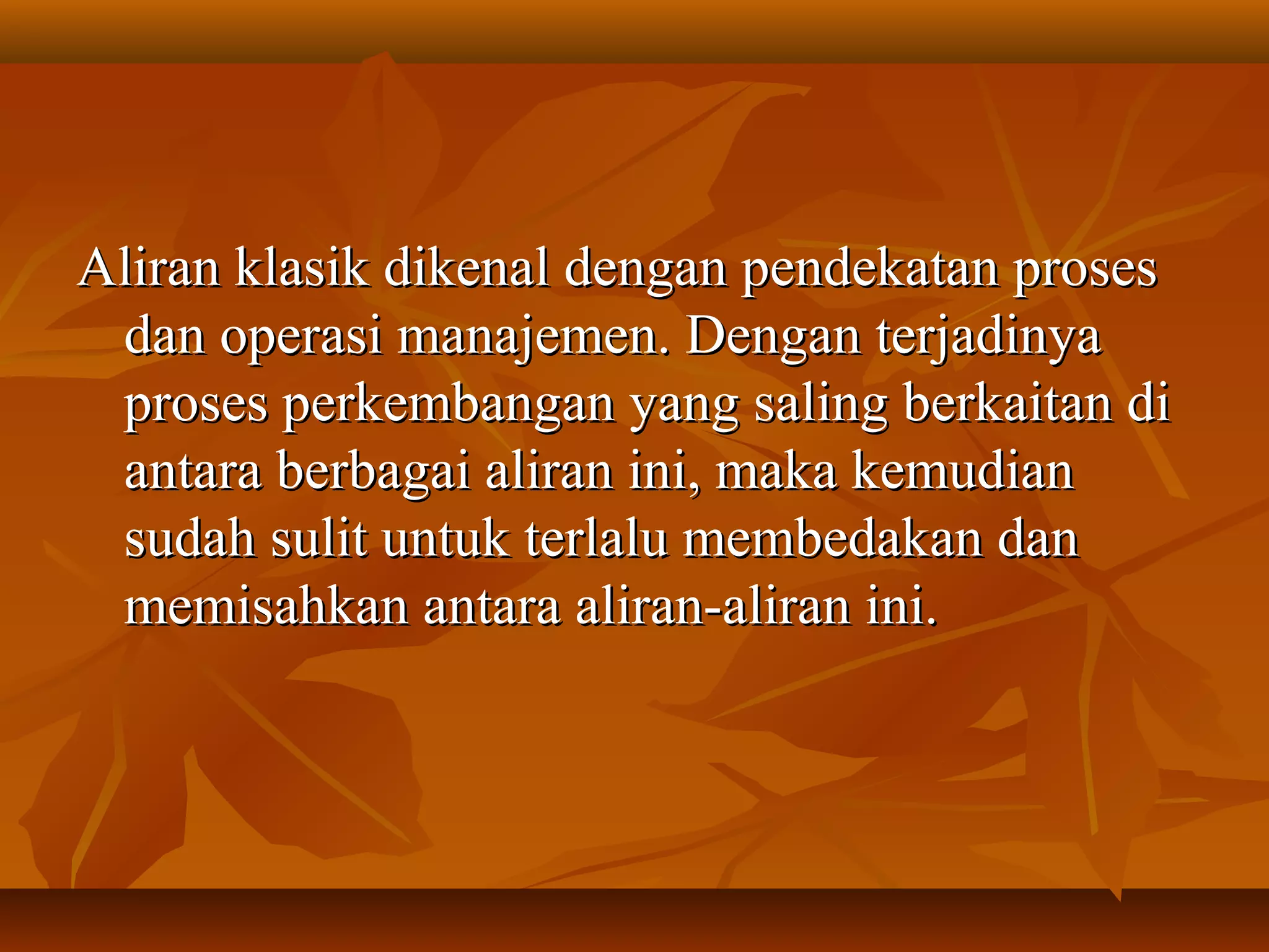 Teori manajemen klasik | PPT