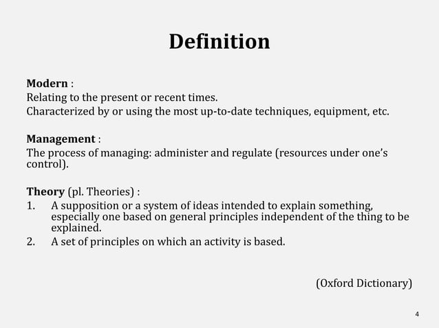 Modern Management Theories | PPTX | Business Administration | Business