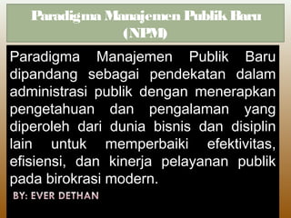 Teori manajemen publik | PPT