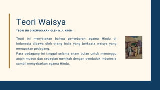 TEORI MASUKNYA AGAMA HINDU DI INDONESIA.pptx
