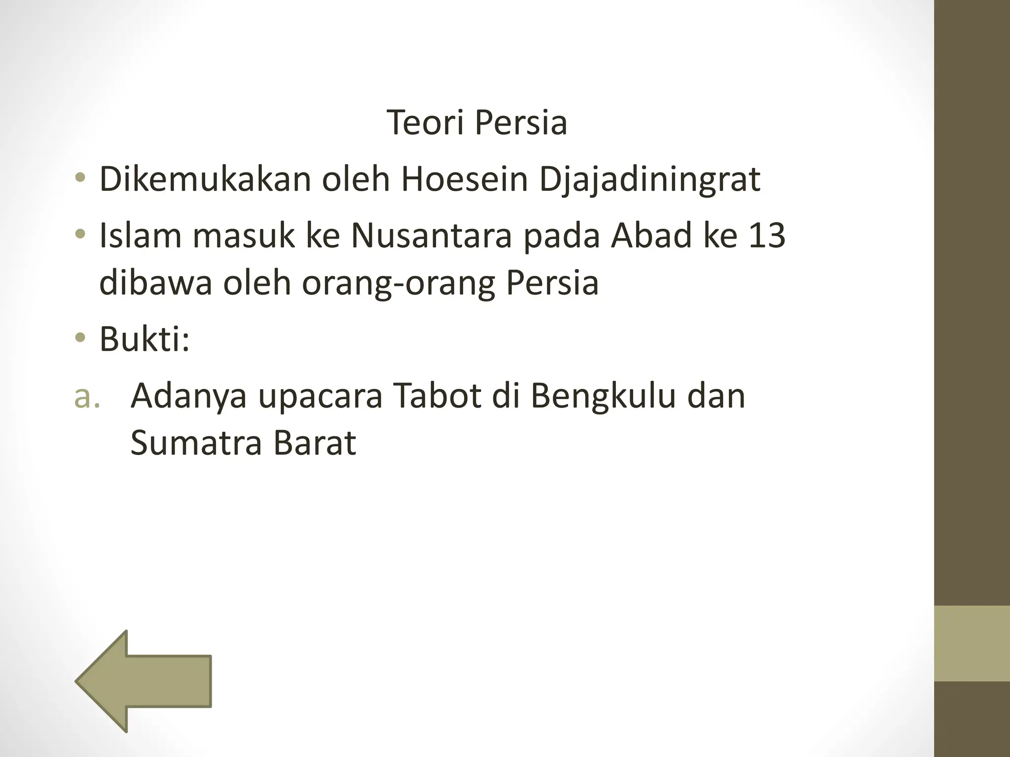Teori Masuknya Islam di Nusantara dan saluran penyebaran agama ...