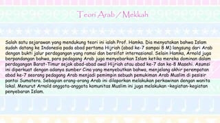 Teori masuknya islam ke indonesia [ppt] | PPTX