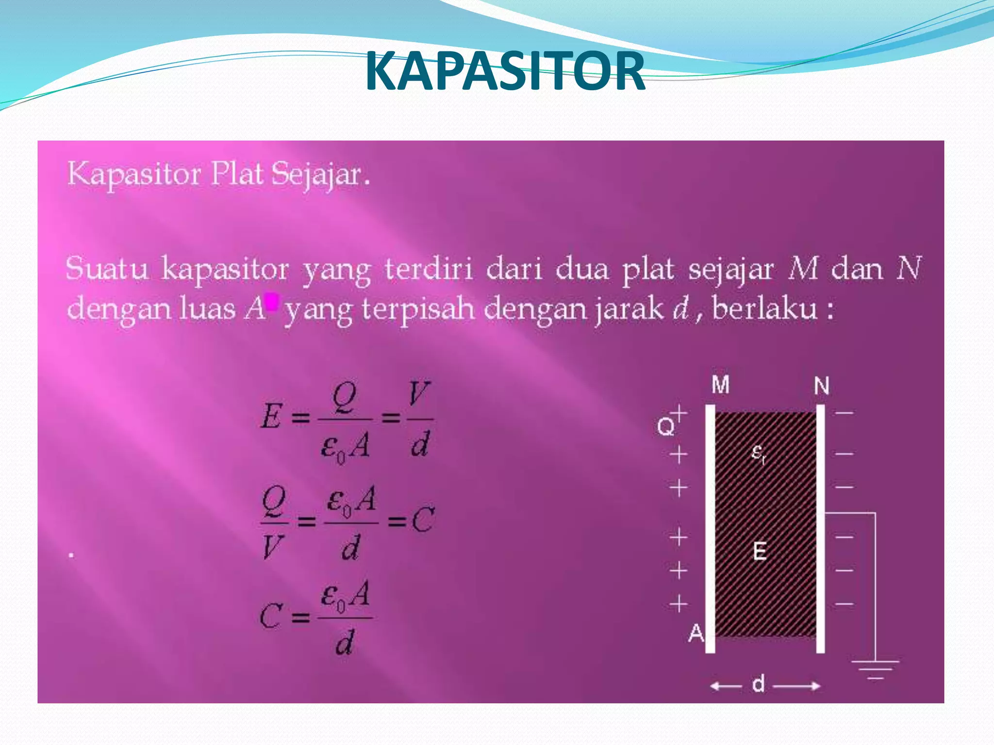 Potensial listrik dan kapasitor | PPTX