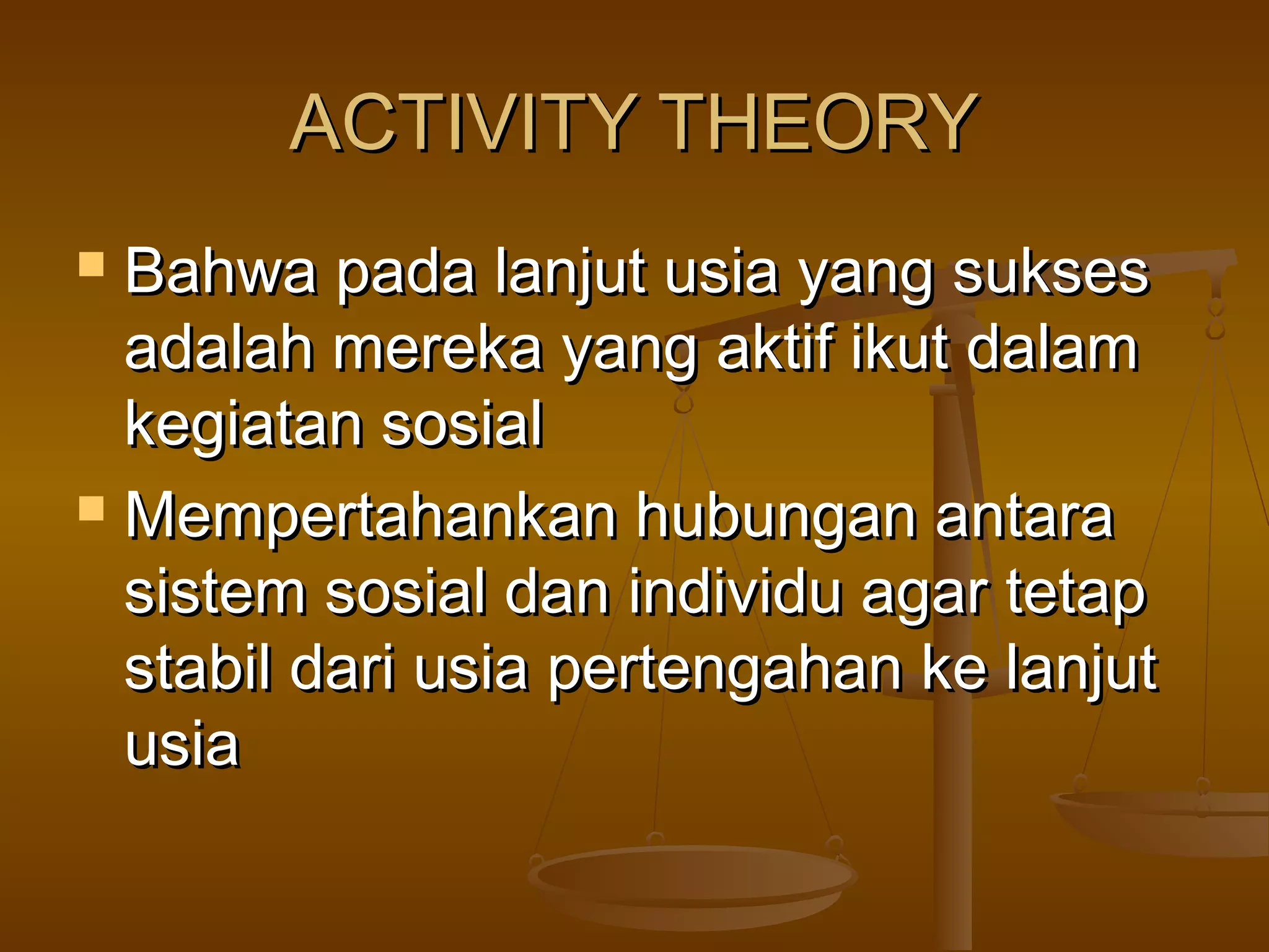 Teori menua 1 | PPT