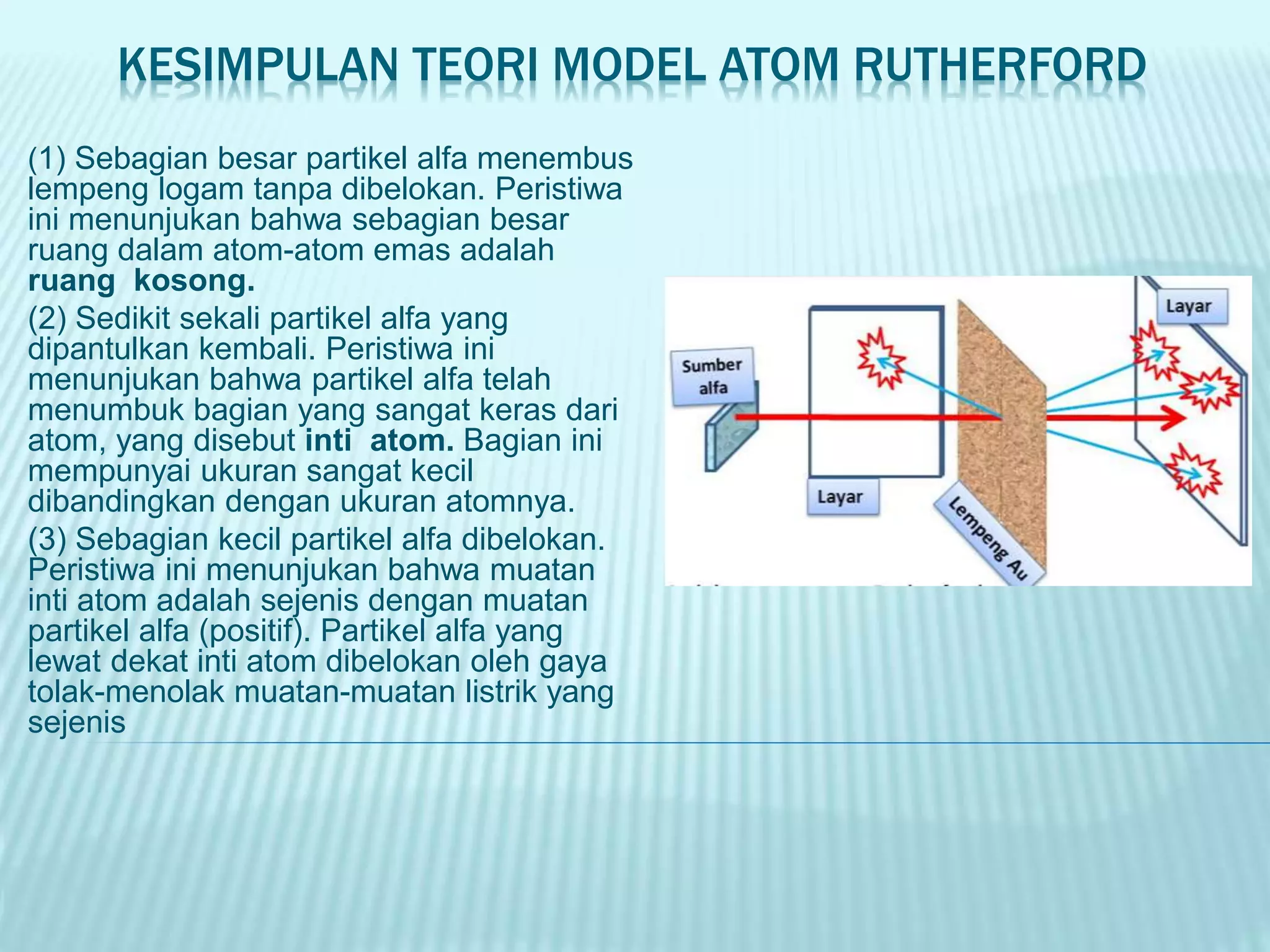 Teori Model Atom Rutherford (XII IPA 1) | PPTX