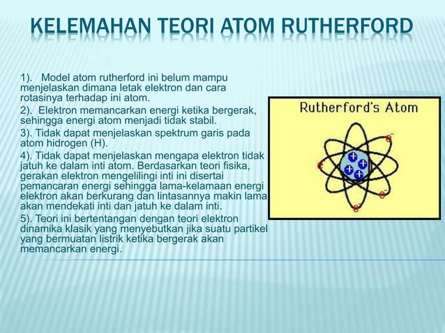 Teori Model Atom Rutherford (XII IPA 1) | PPTX