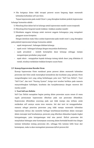 Teori model keperawatan doretea orem | PDF