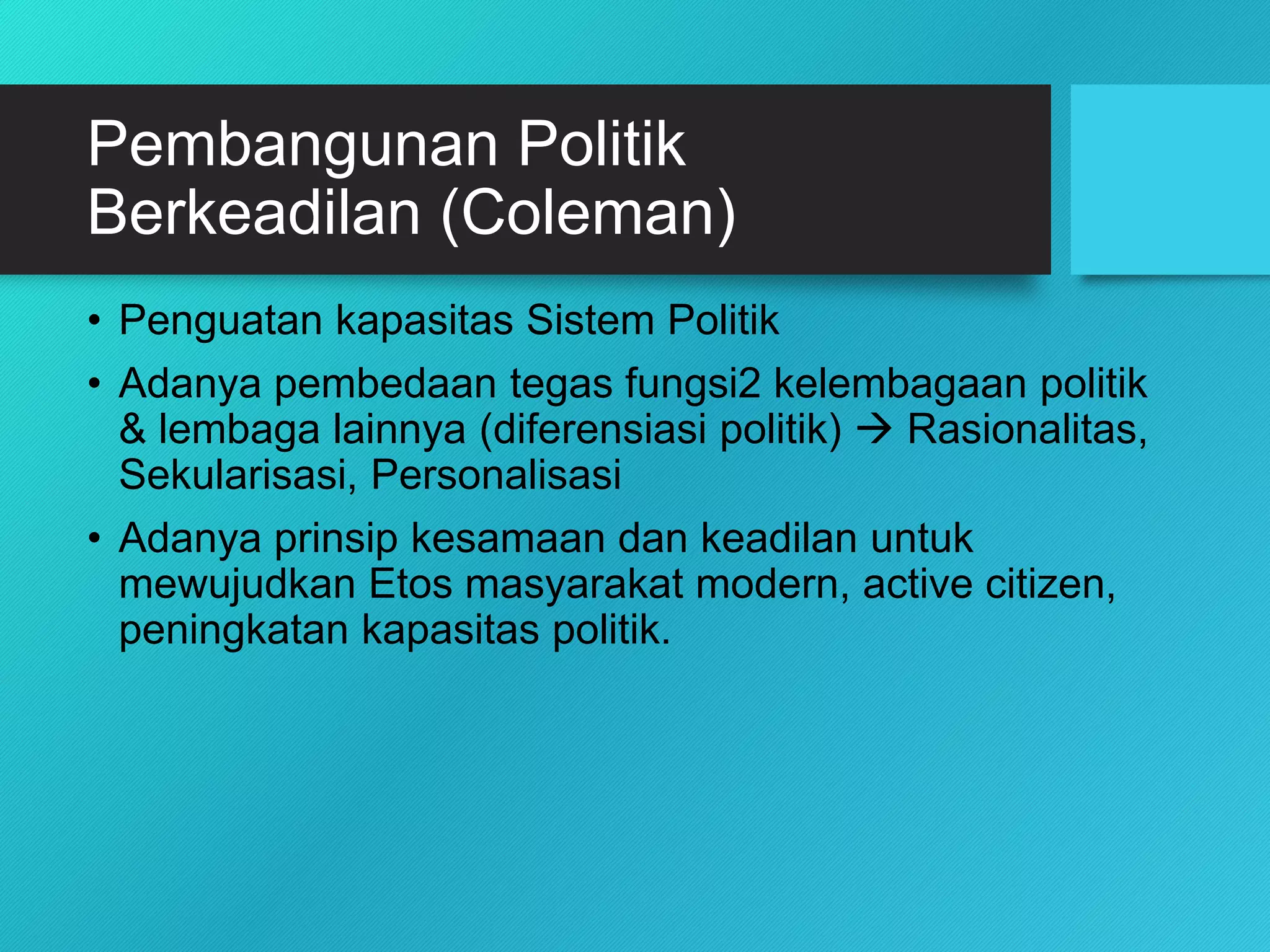 Teori Modernisasi | PPTX