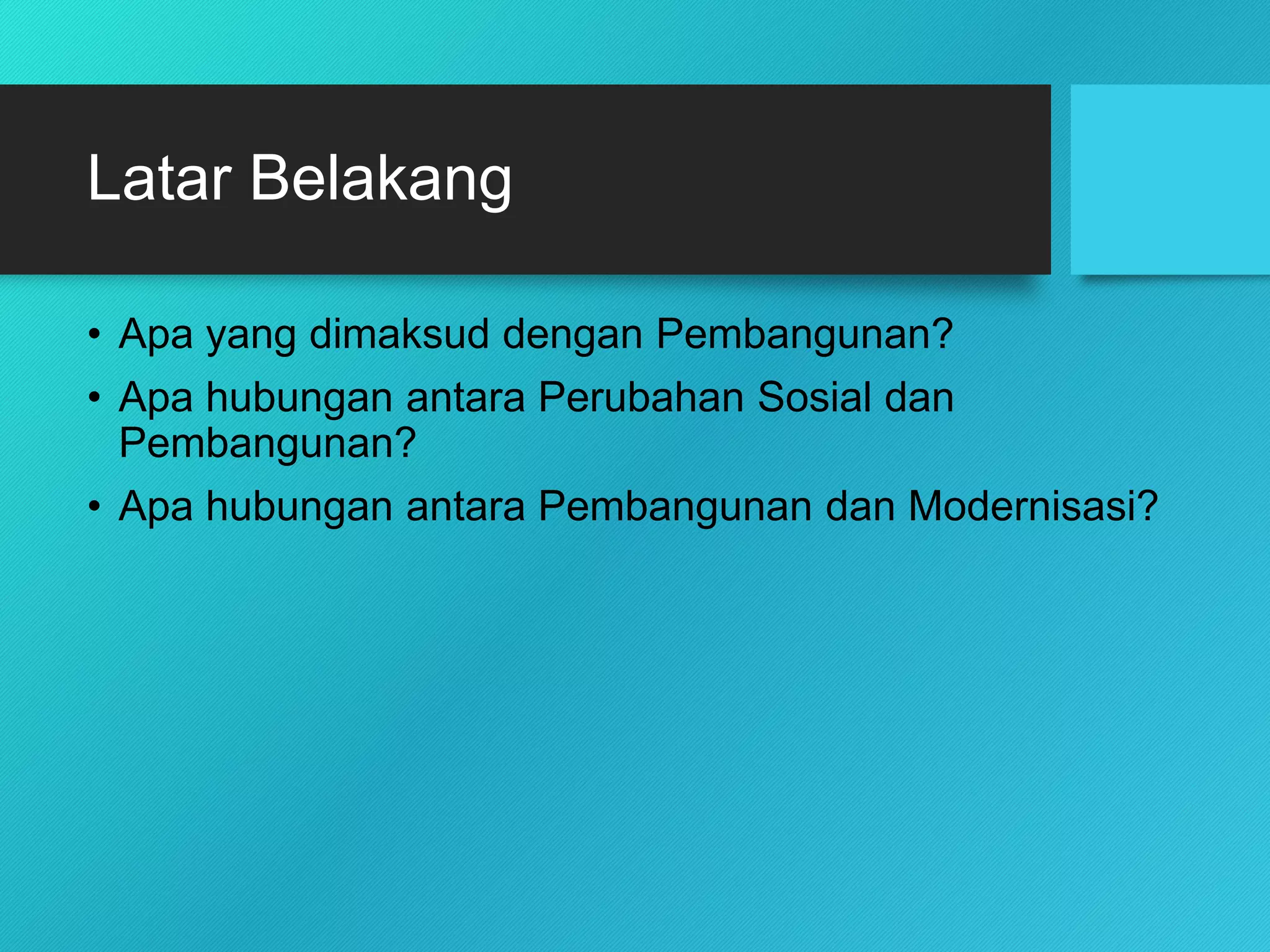 Teori Modernisasi | PPTX