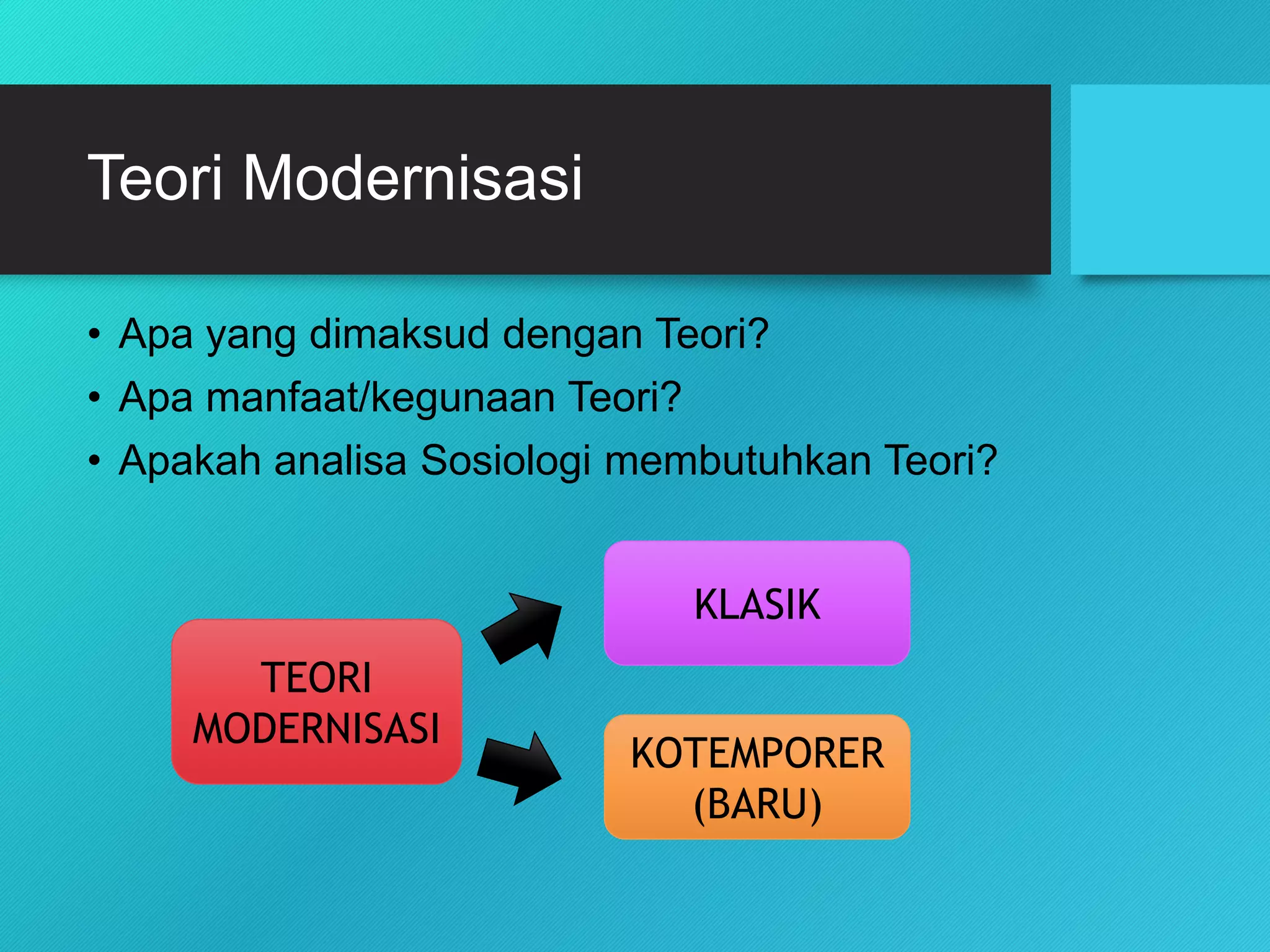 Teori Modernisasi | PPTX