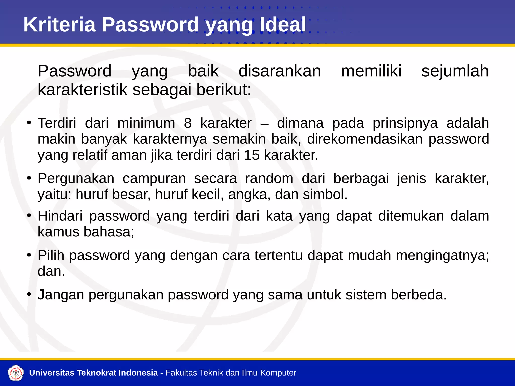 Teori modul 2_password management | PDF