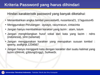 Teori modul 2_password management | PPT