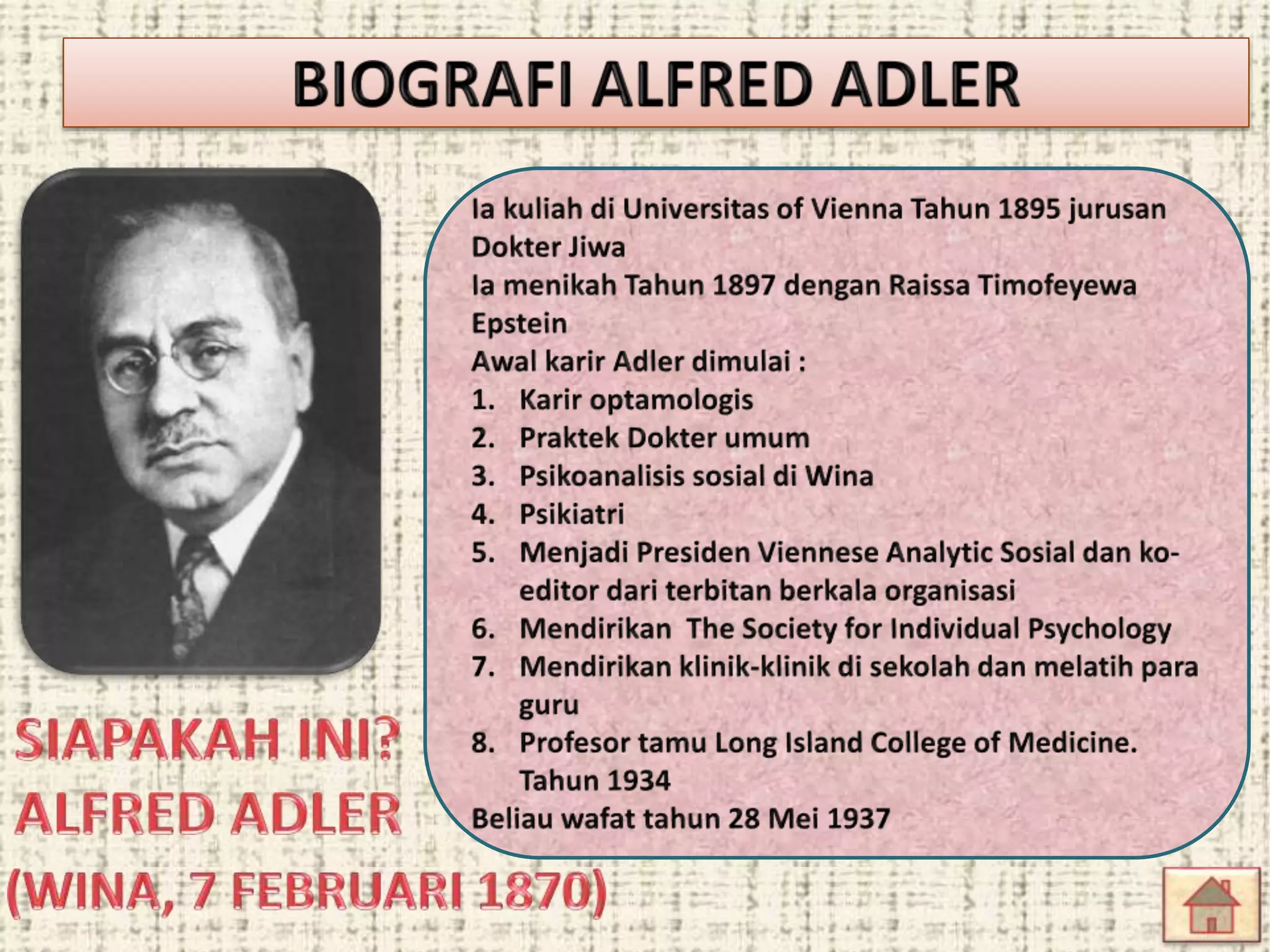 Teori Neo Psikoanalisis (Alfred Adler) | PPTX