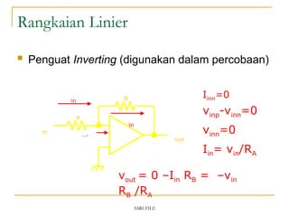 teori_op-amp.pptjuhuhuhuhhhjhjhjkhiohiooh | PPT