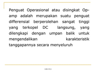 teori_op-amp.pptjuhuhuhuhhhjhjhjkhiohiooh | PPT