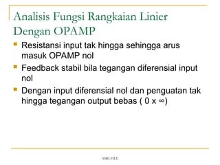 teori_op-amp.pptjuhuhuhuhhhjhjhjkhiohiooh | PPT