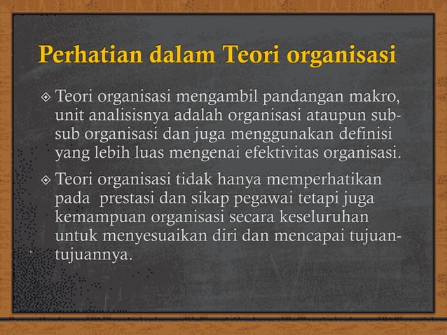 TEORI ORGANISASI | PDF