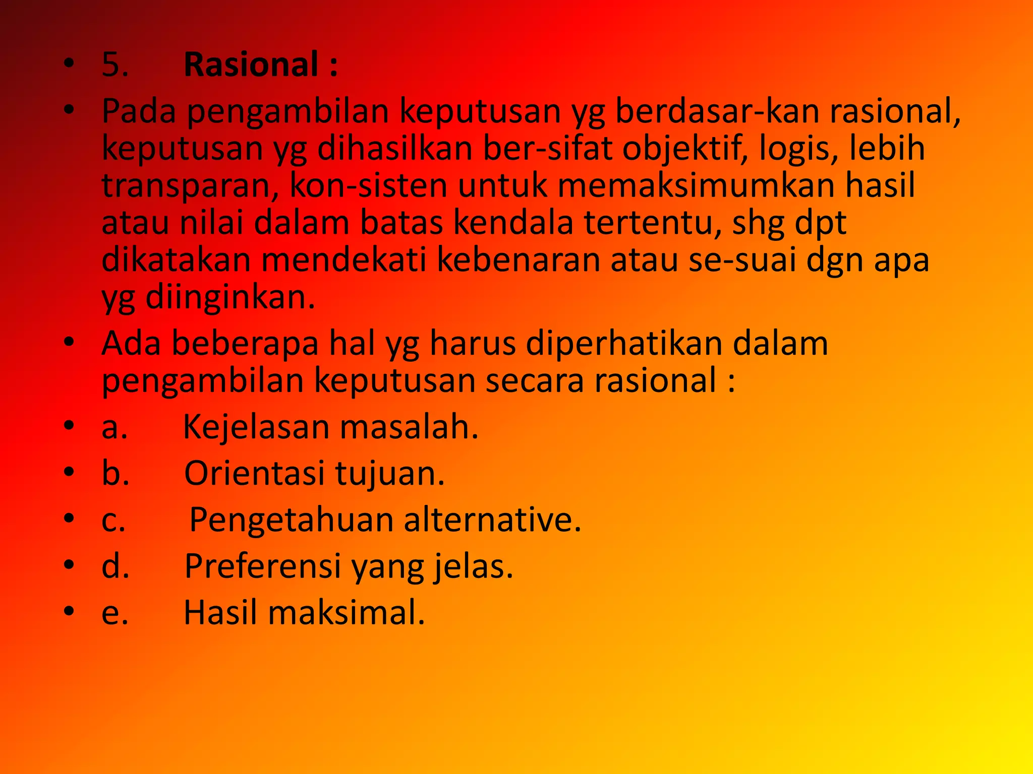 Teori organisasi umum 2 pengambilan keputusan dalam organisasi | PPTX