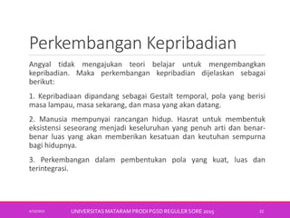 Teori organismik kurt goldstein ( teori kepribadian ) | PPTX