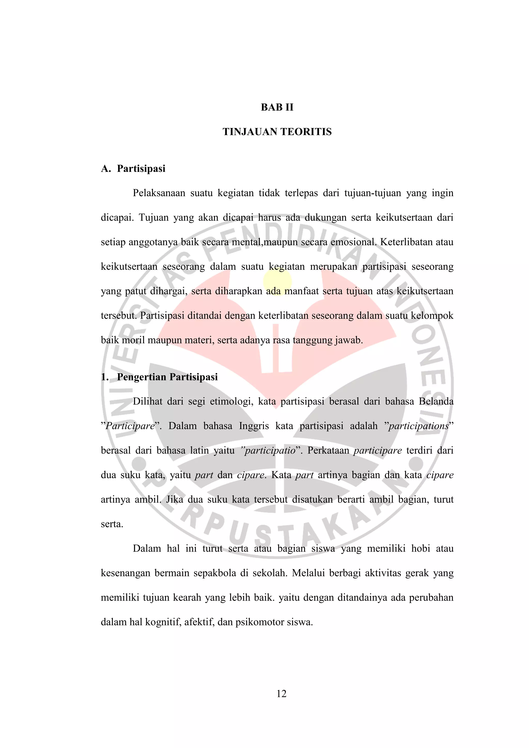 Teori partisipasi | PDF