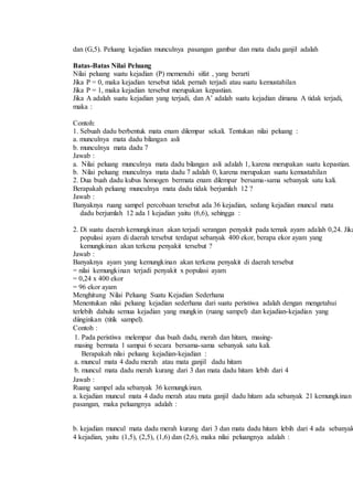 Teori peluang | DOCX