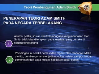 Teori pembangunan adam smith | PPTX