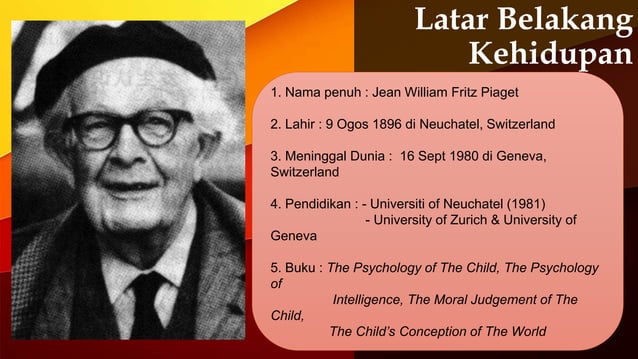 Jean piaget teori Kognitif | PPTX