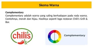 Teori Pemilihan Warna desain grafis dan penggunaanya | PPTX