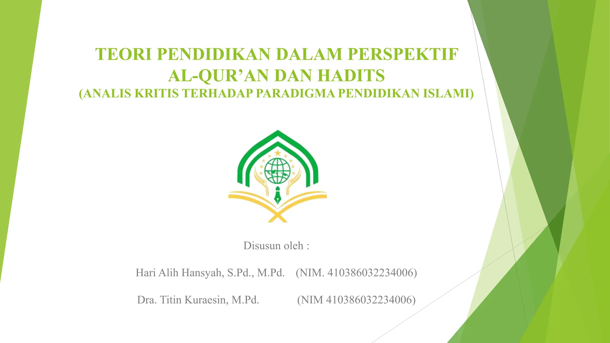 TEORI PENDIDIKAN ISLAM dalam berbagai perspektif.pptx