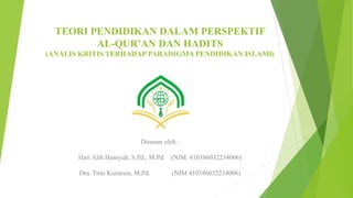 TEORI PENDIDIKAN ISLAM dalam berbagai perspektif.pptx