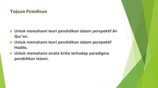 TEORI PENDIDIKAN ISLAM dalam berbagai perspektif.pptx
