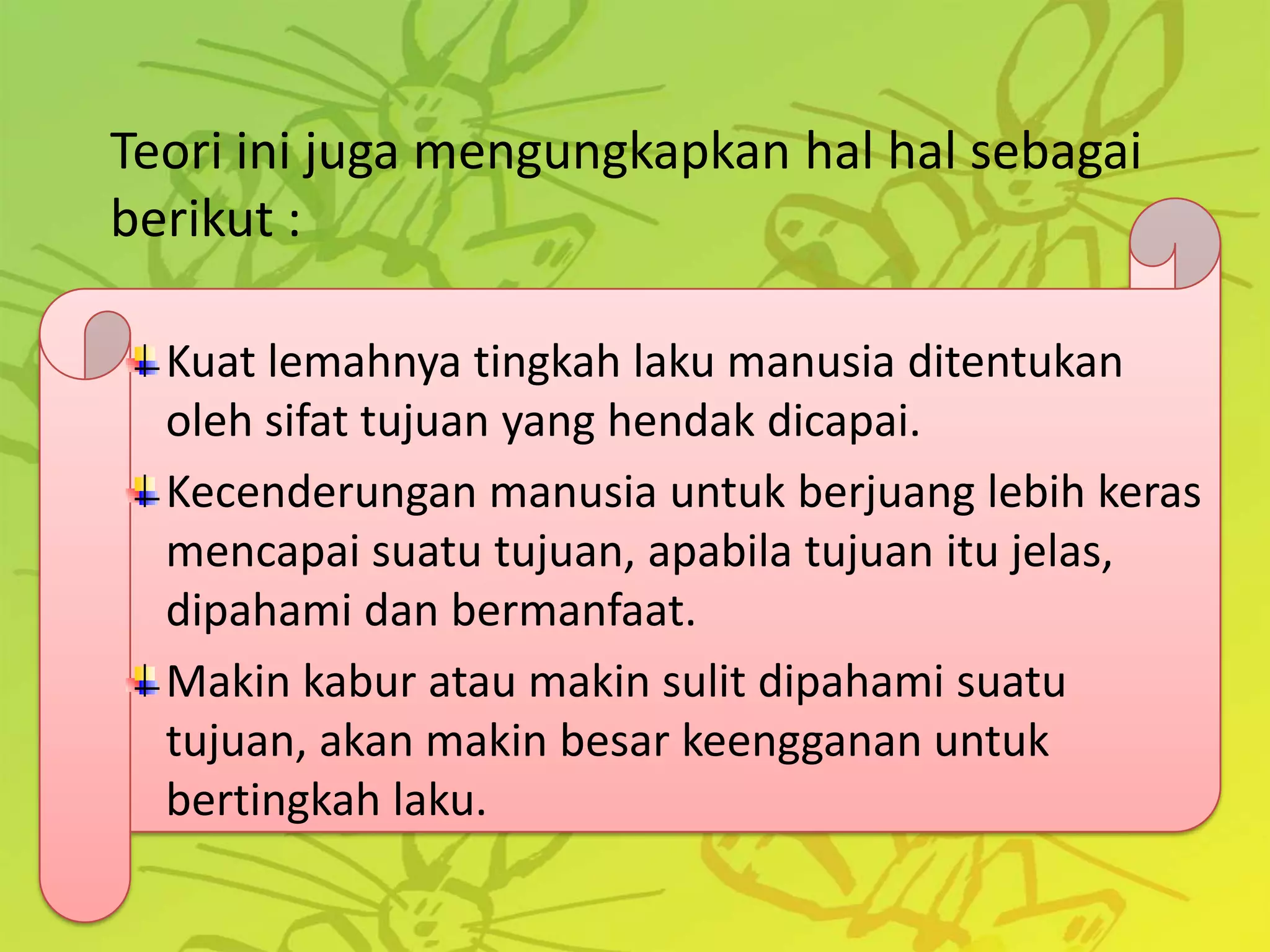 Teori penetapan tujuan (goal setting theory) uly | PPTX