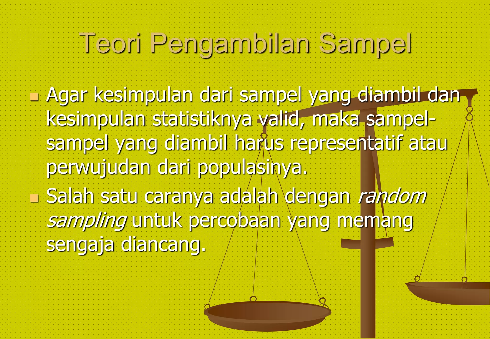 Teori pengambilan sampel | PDF
