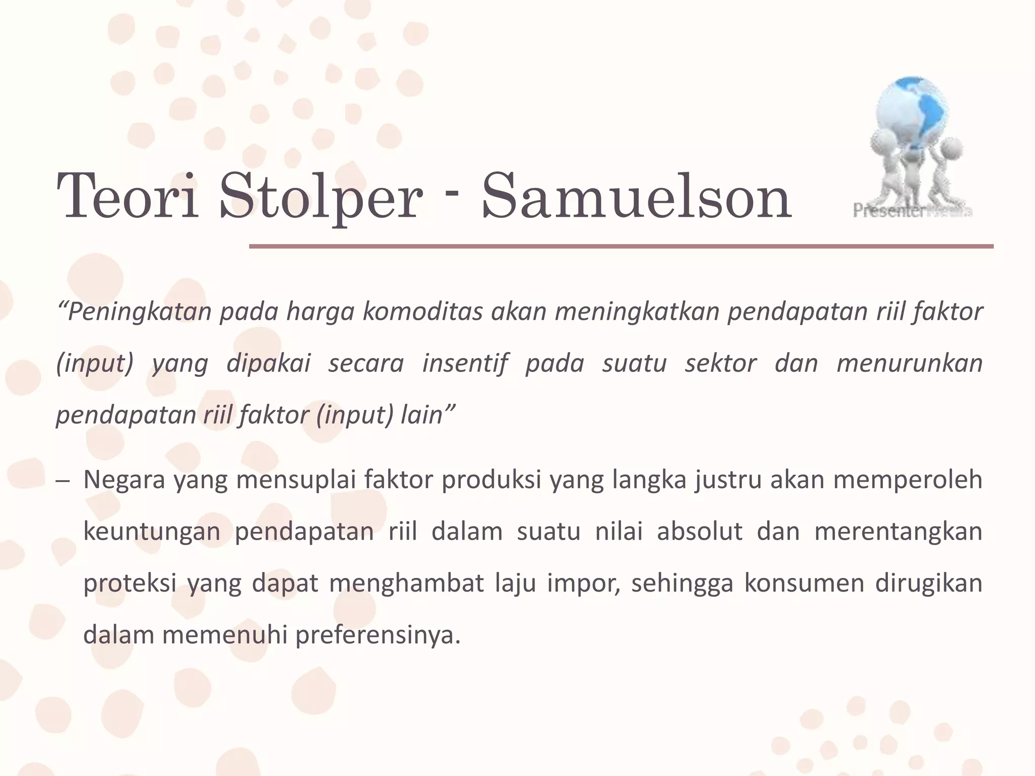 Teori perdagangan internasional modern | PPTX