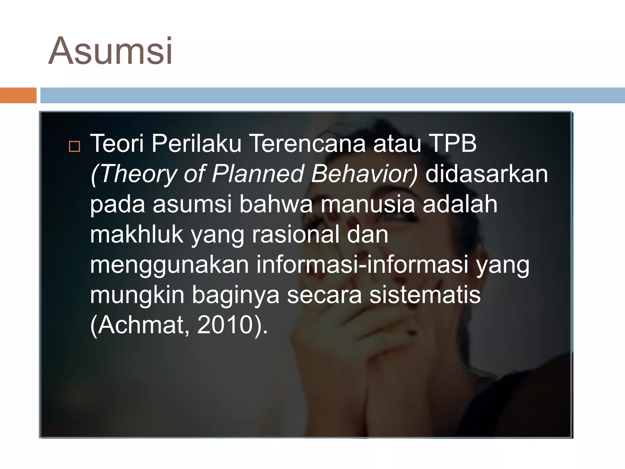 Teori perilaku terencana | PPTX