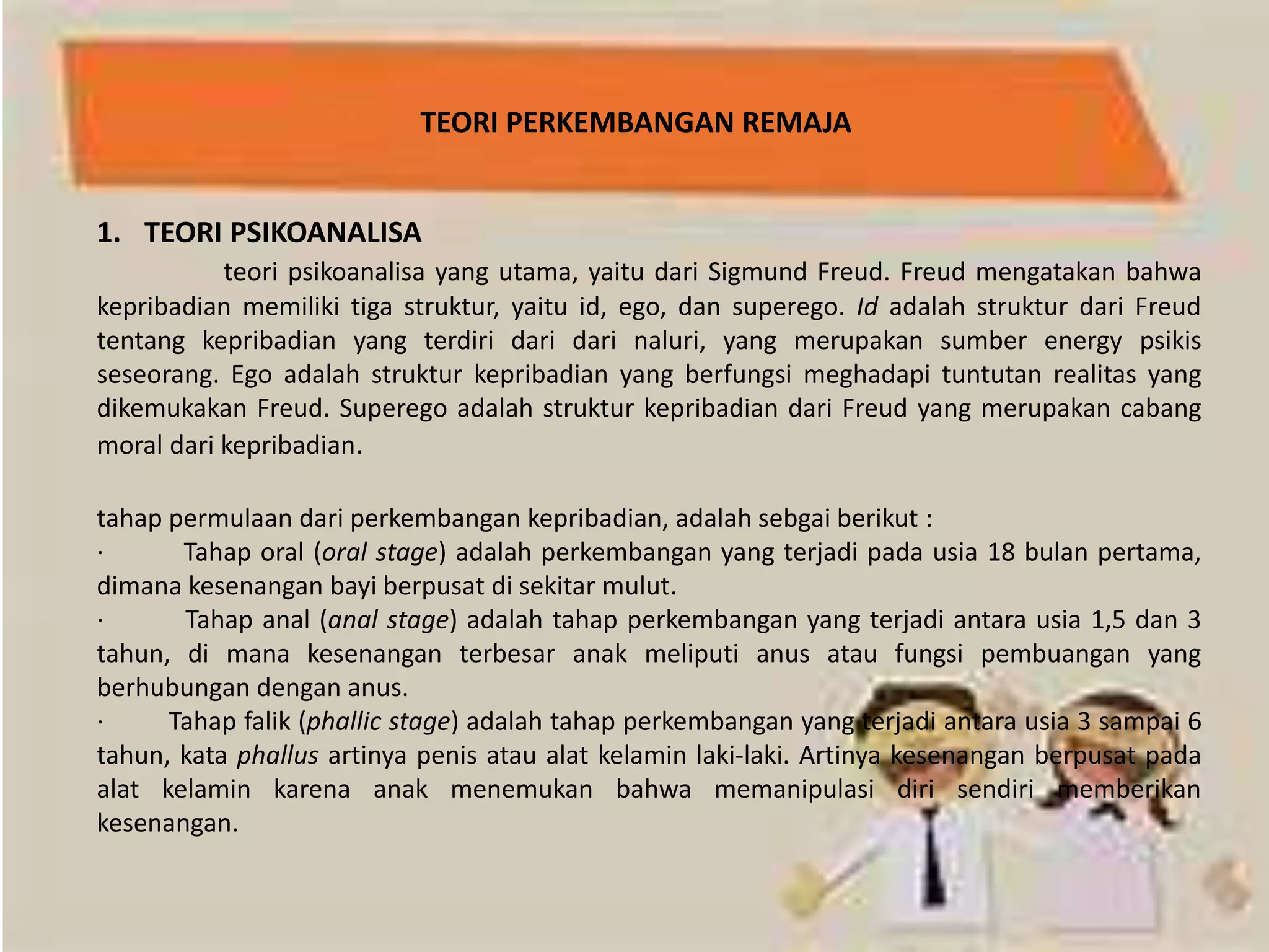 Teori perkembangan remaja | PPTX