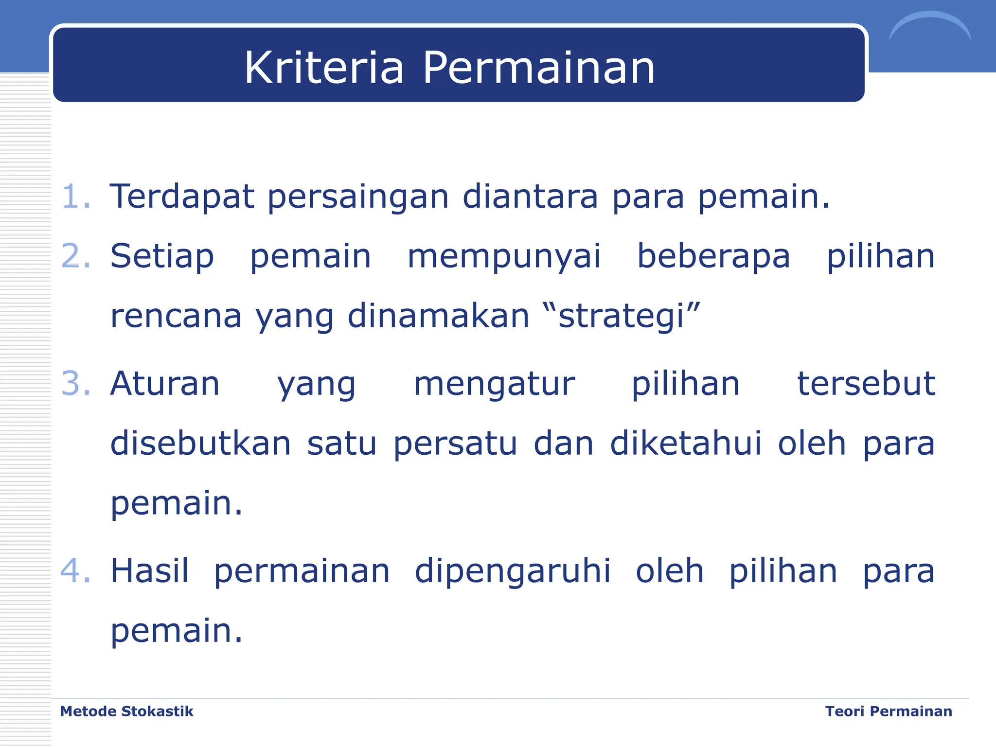 Riset Operasi , Pengantar Teori Permainan.ppt