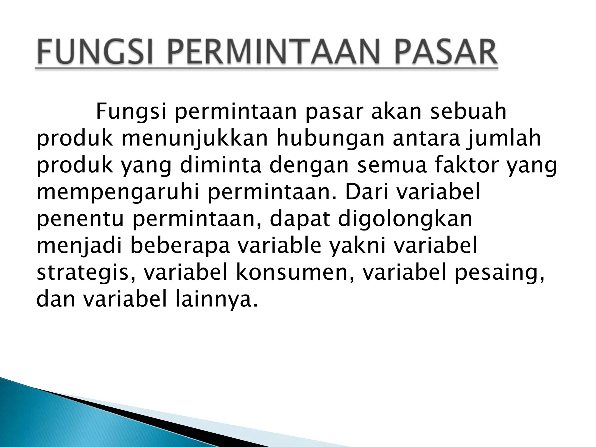 Teori Permintaan | PPTX