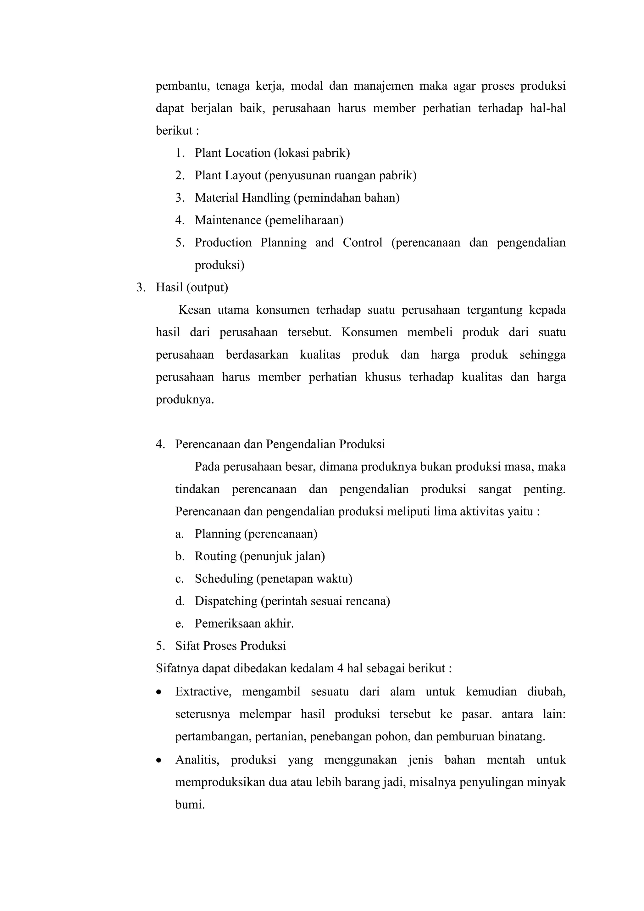 Teori Produksi dan Biaya Produksi | DOCX
