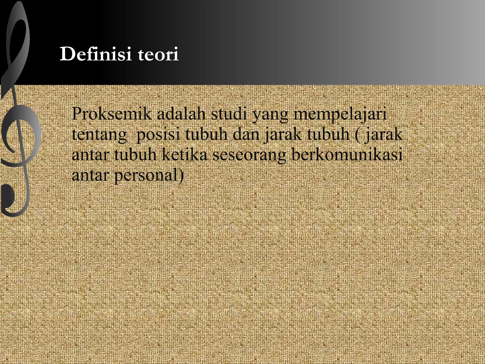 Teori proksemik | PPTX