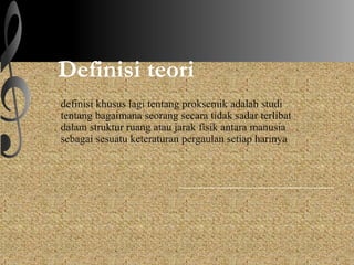 Teori proksemik | PPTX