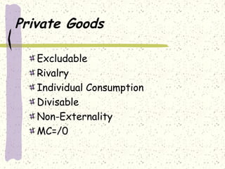 Teori public goods | PPT