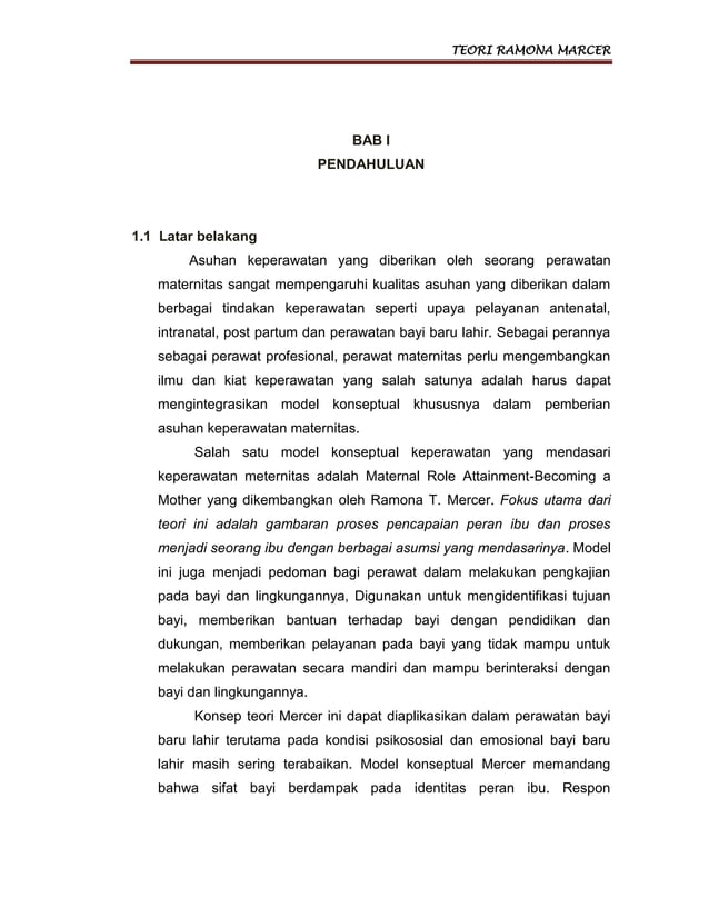 Teori ramona marcer | DOCX