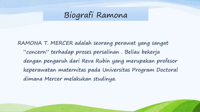 Teori Ramona T. Mercer. | PPT