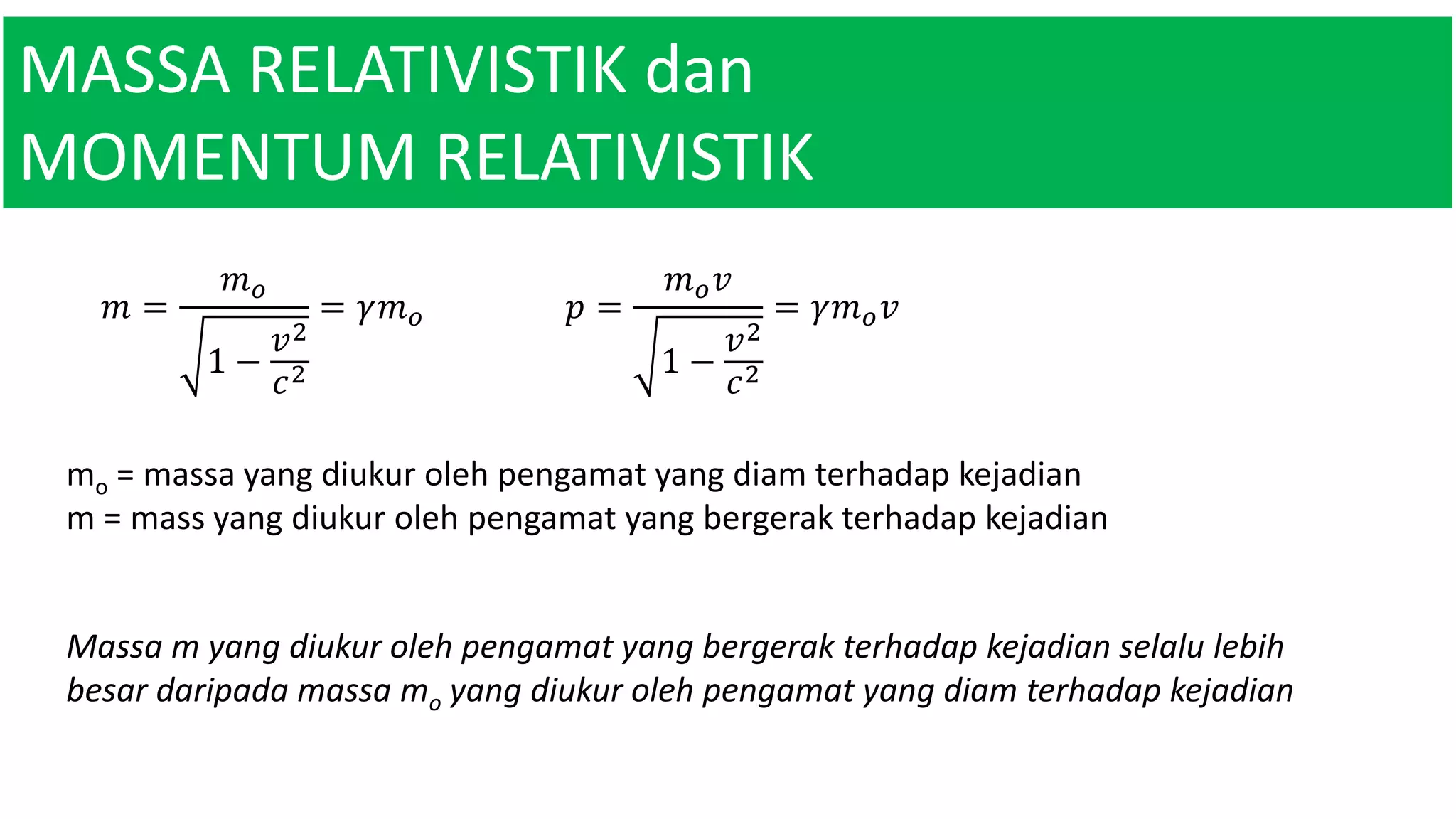 Teori relativitas khusus | PPTX